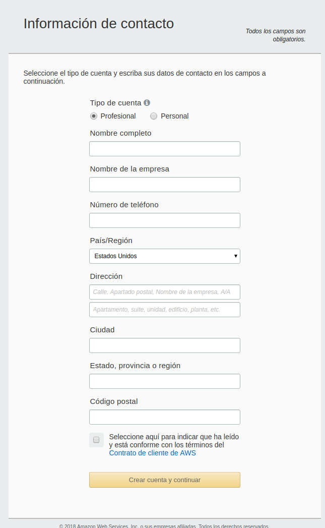 Create an Amazon AWS account - Macklus.Net
