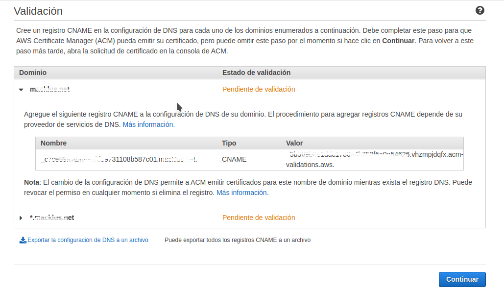 Create a free certificate in AWS with AWS Certificate Manager - Macklus.Net